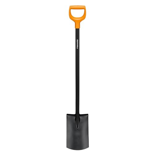 Fiskars gardener's spade for soft, low-stone soils, round, Length 116 ...