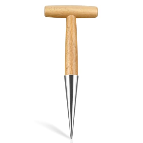 Milifox Hand Dibber,Bulb Planter Tool,Dibber Tool with Light Weight Wo ...