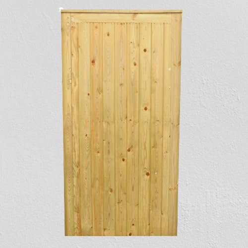 MD Carpentry Wooden Garden Gate, 150cm High x 83cm Wide x 5cm Deep, Pr ...
