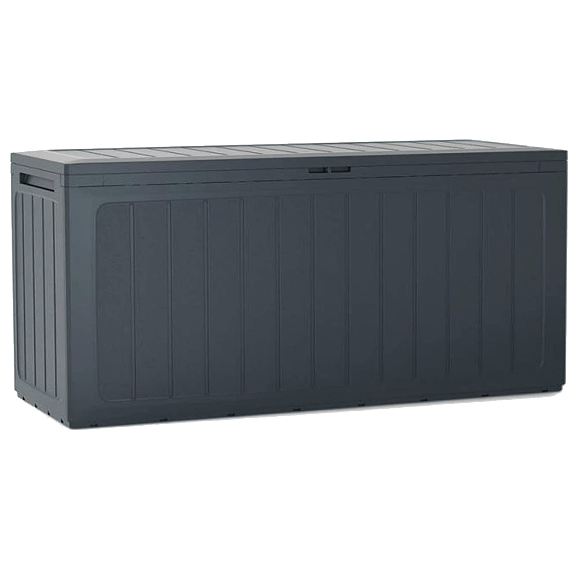 URBNLIVING 280L Vertical Line Wood Design Weatherproof Outdoor Patio B ...