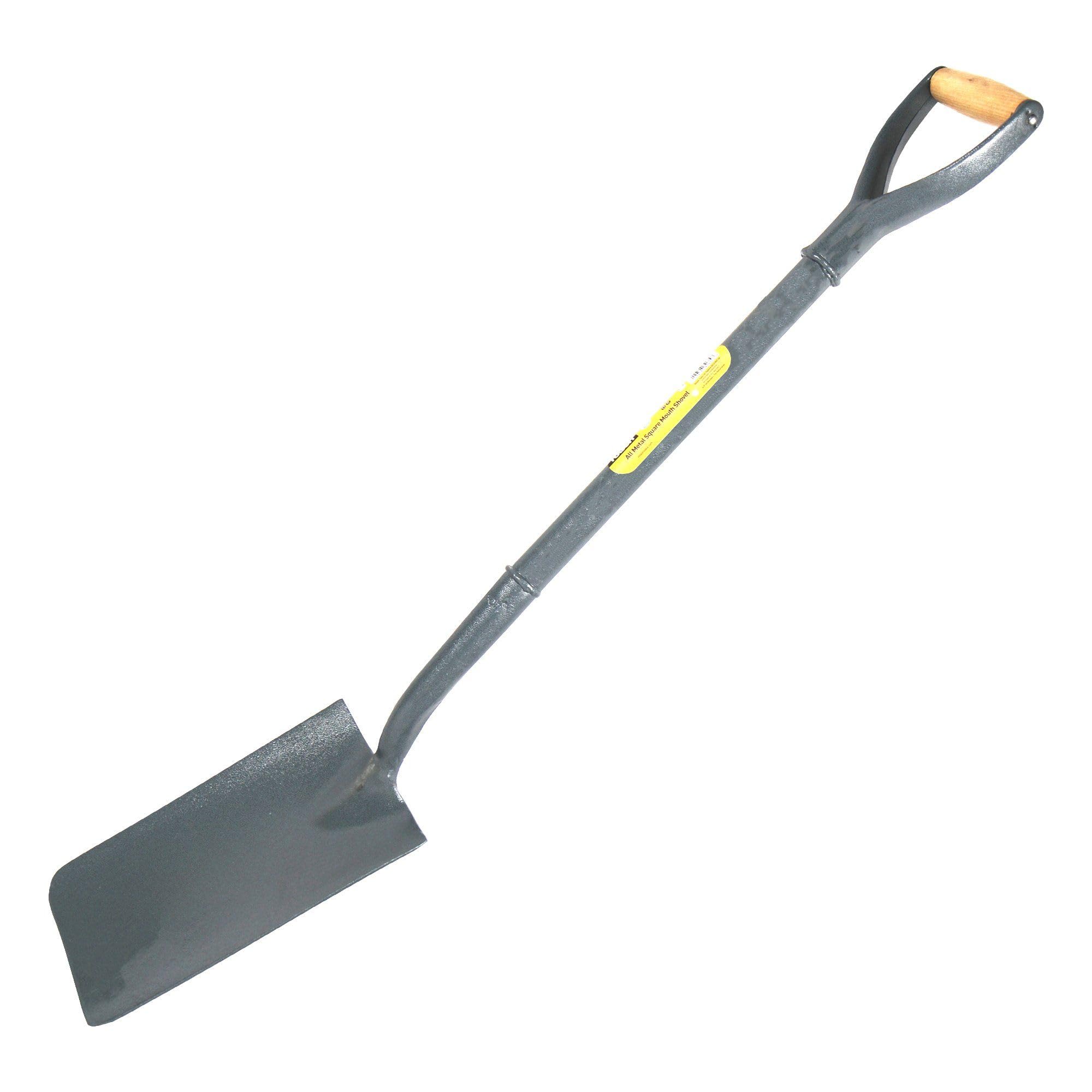 Rolson Square Point Mouth Shovel Spade Heavy Duty All Steel Handle ...