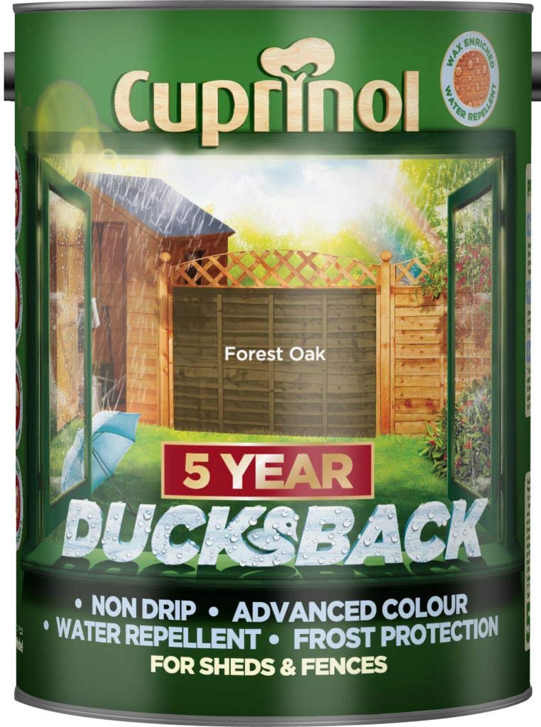 Cuprinol 5 Litre, 5 Year Ducksback Colours Forest Oak – thegardentools