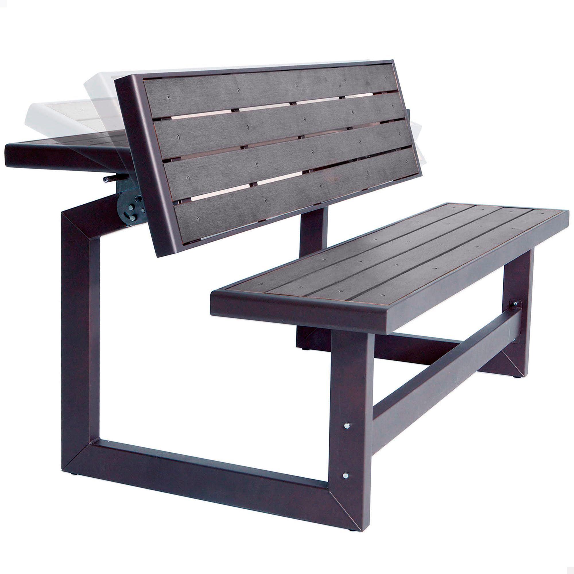 LIFETIME Convertible Bench, Harbor Gray – thegardentools