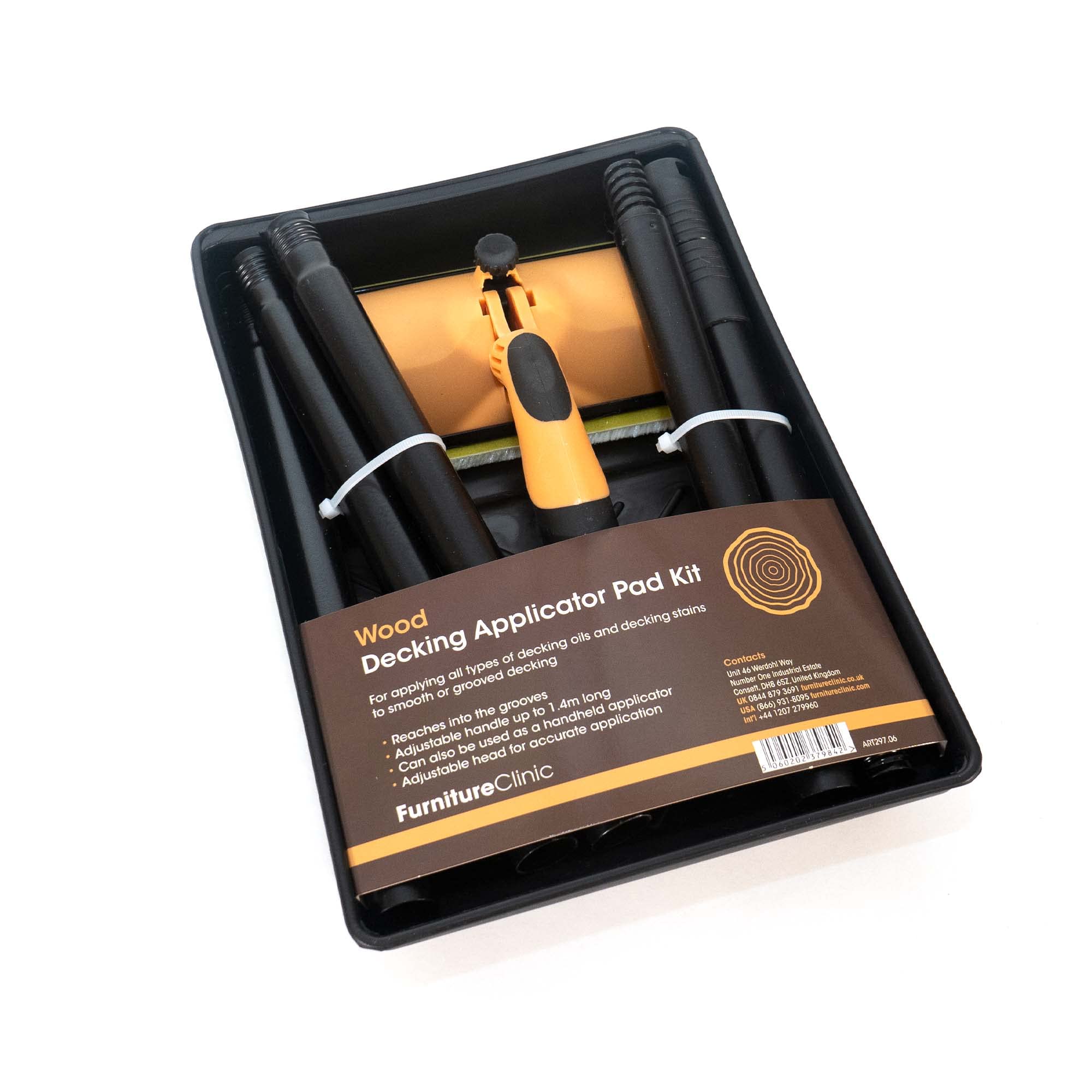 Decking Applicator Pad Kit - for Applying Decking Oils and Decking Sta ...