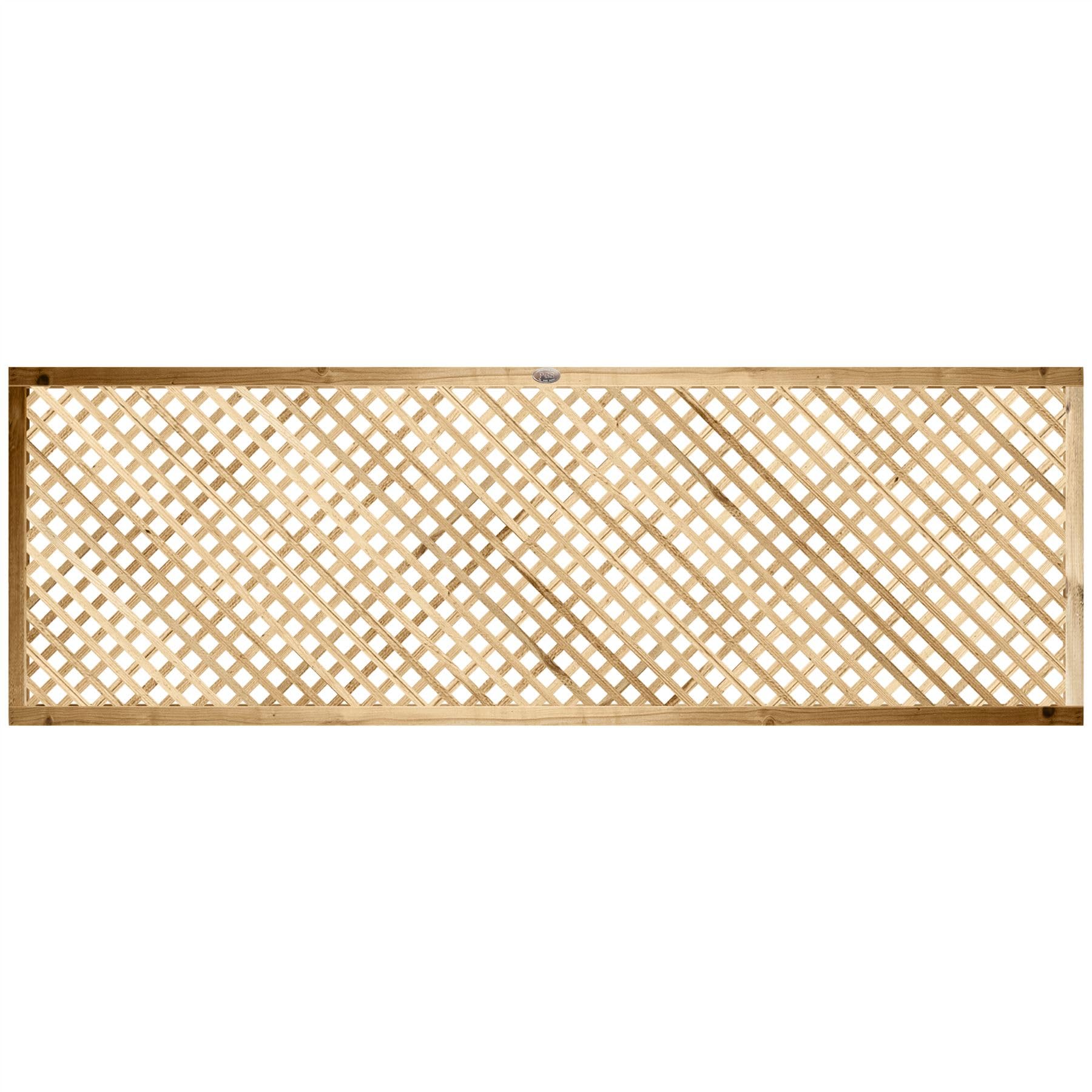 183cm x 60cm (6x2) Elite Privacy Diamond Trellis/Lattice Garden Screen ...