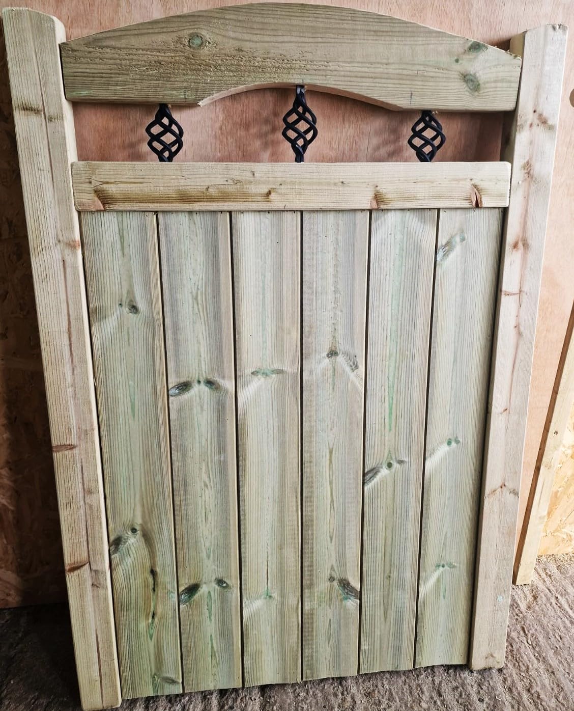 Wooden Garden Dome Gate Pedestrian Gate Wooden Pressure Treated 4ft 12 ...