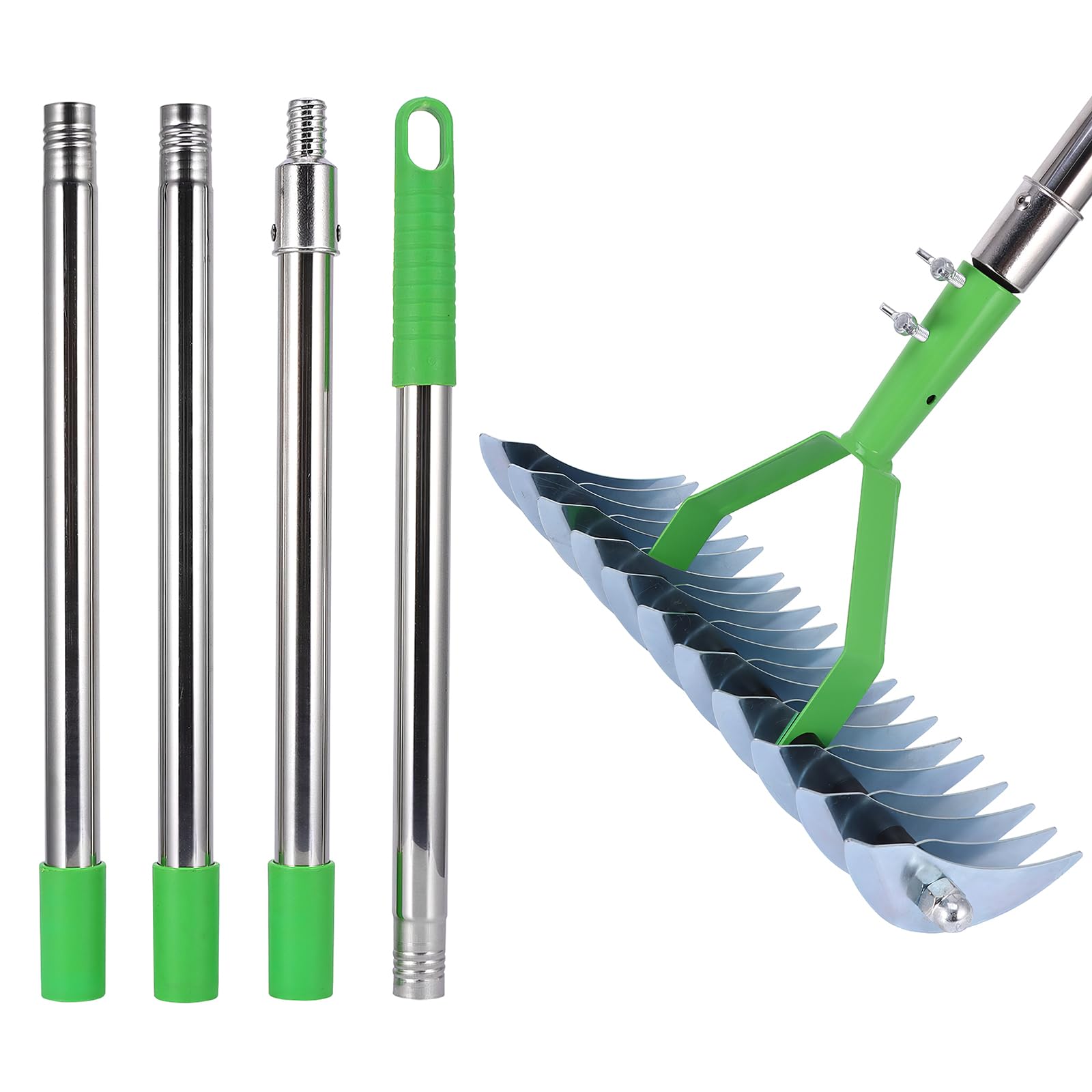 170cm Bow Rake Artificial Turf Rake Thatch Rake Garden Rake with Stain ...