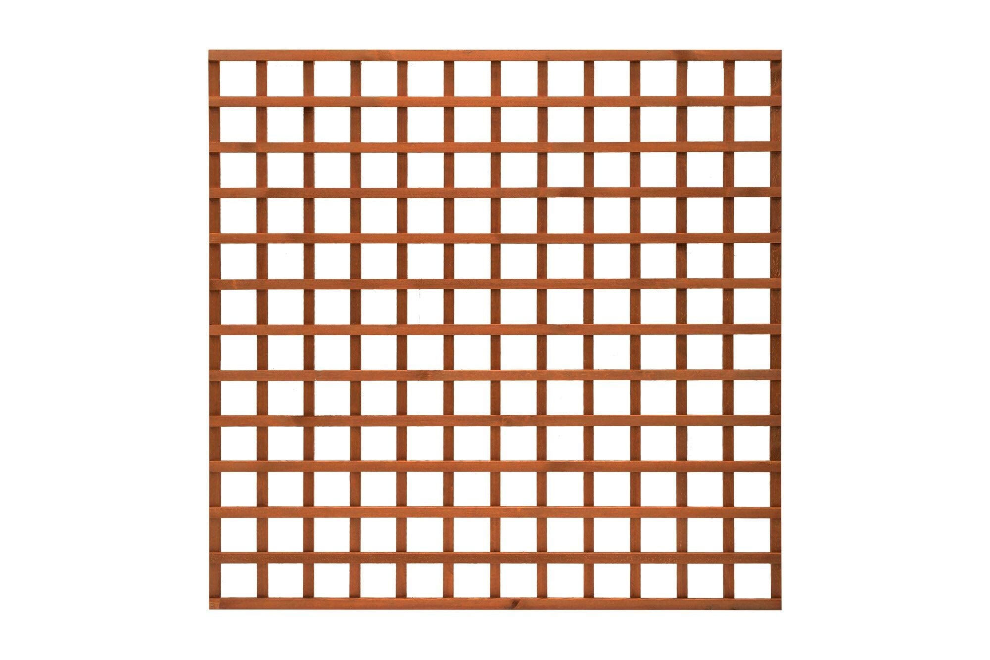 Total Sheds 6x3 (1.83m x 0.91m) 6ft x 3ft Wooden Square Trellis Fence ...