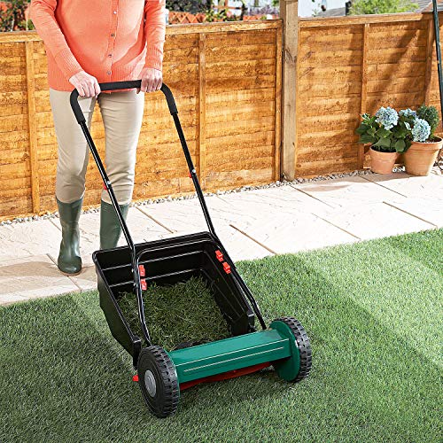 Bergman Silent Cylinder Cordless Push Lawn Mower - Rear Roller for Str ...